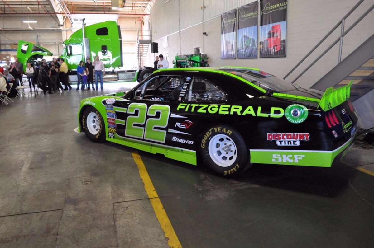The No. 22 NASCAR Ford Mustang sponsored by Fitzgerald | Truckers News