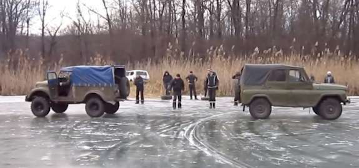 The excitement of Russian four-wheel drives on ice | Truckers News