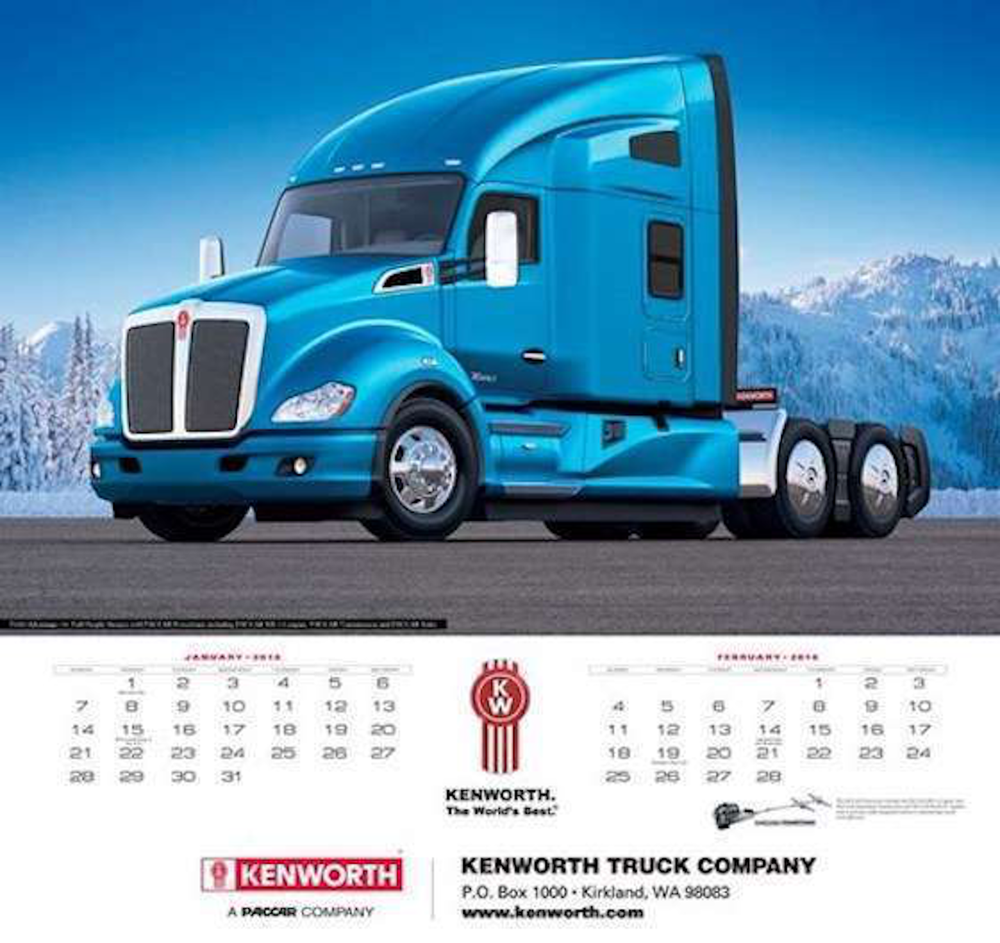 Truck-themed calendars keep track of new year in style | Truckers News