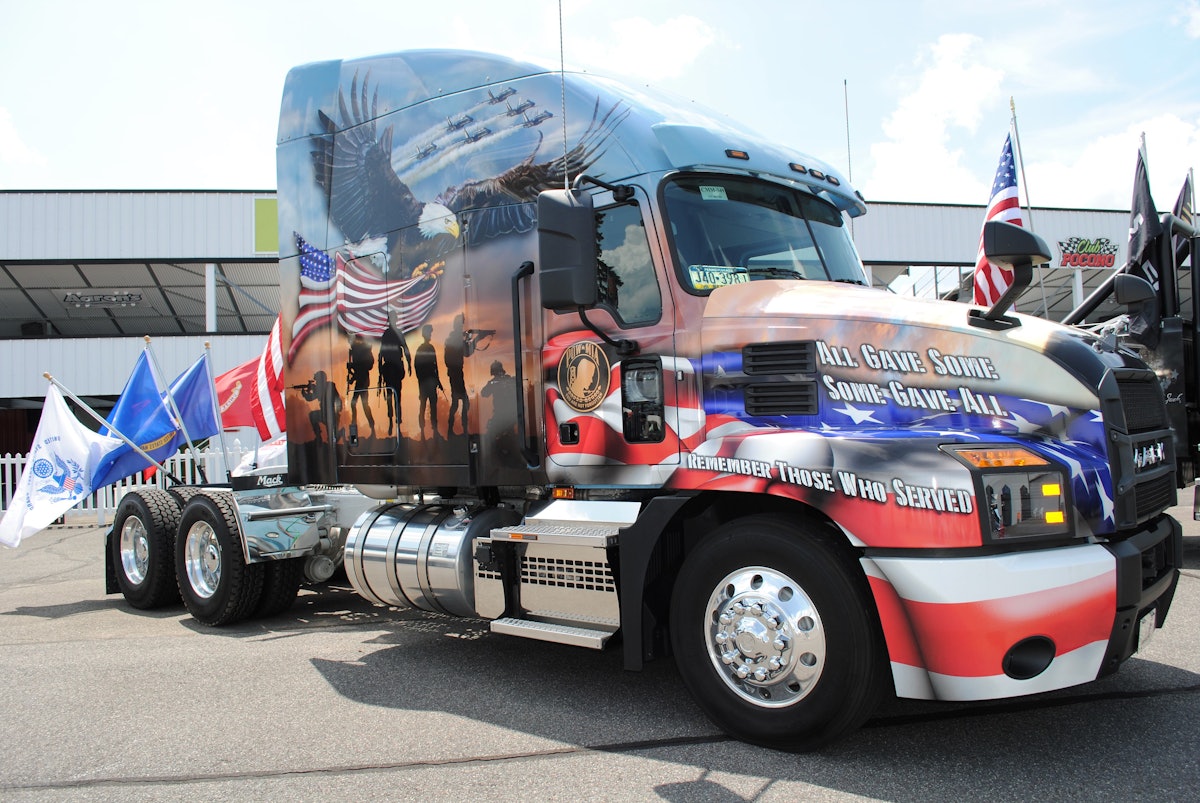 Patriotic Mack joins Ride for Freedom rally | Truckers News