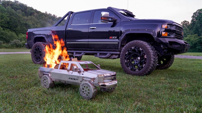 Backyard fire pits shaped like popular pickups | Truckers News