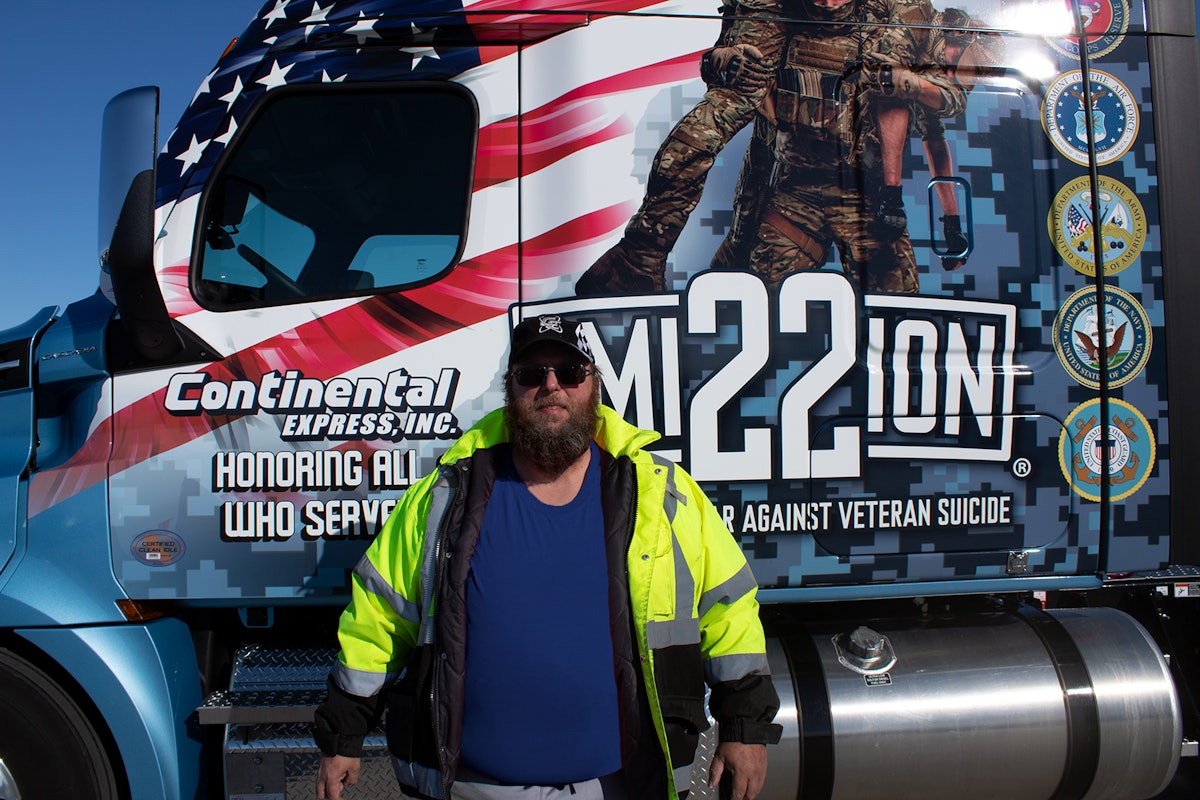 Continental Express driver given PTSD awareness truck to drive ...