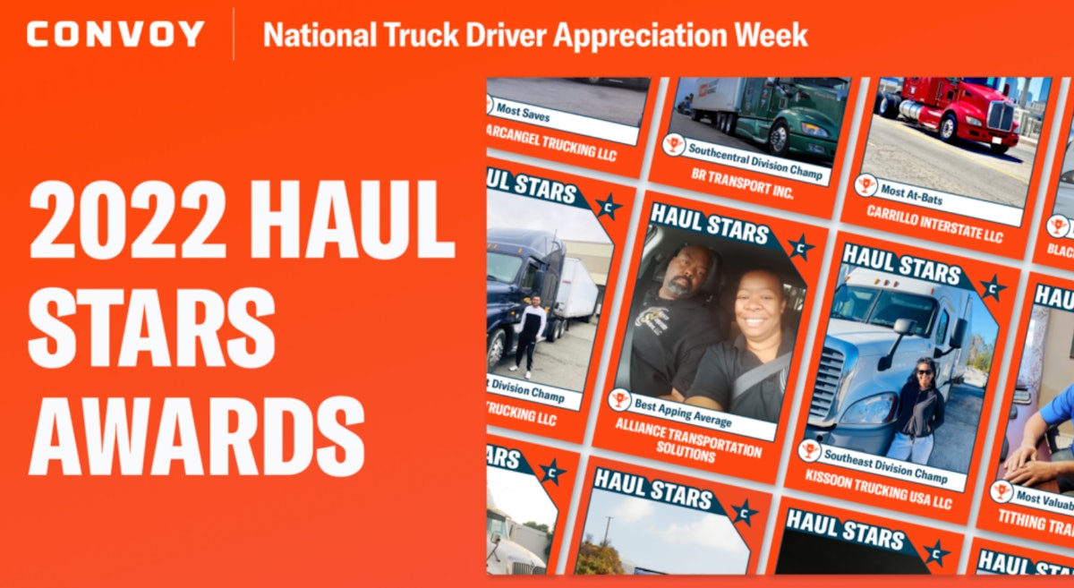 Digital freight network Convoy names its annual Haul Stars | Truckers News