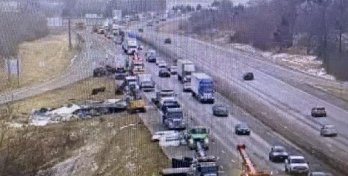 9 tractor-trailers part of double fatal crash on I-80 near Iowa City ...