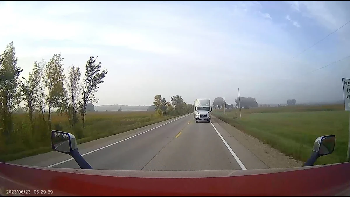 Watch: Tractor-trailer crosses center line, slams into another truck ...