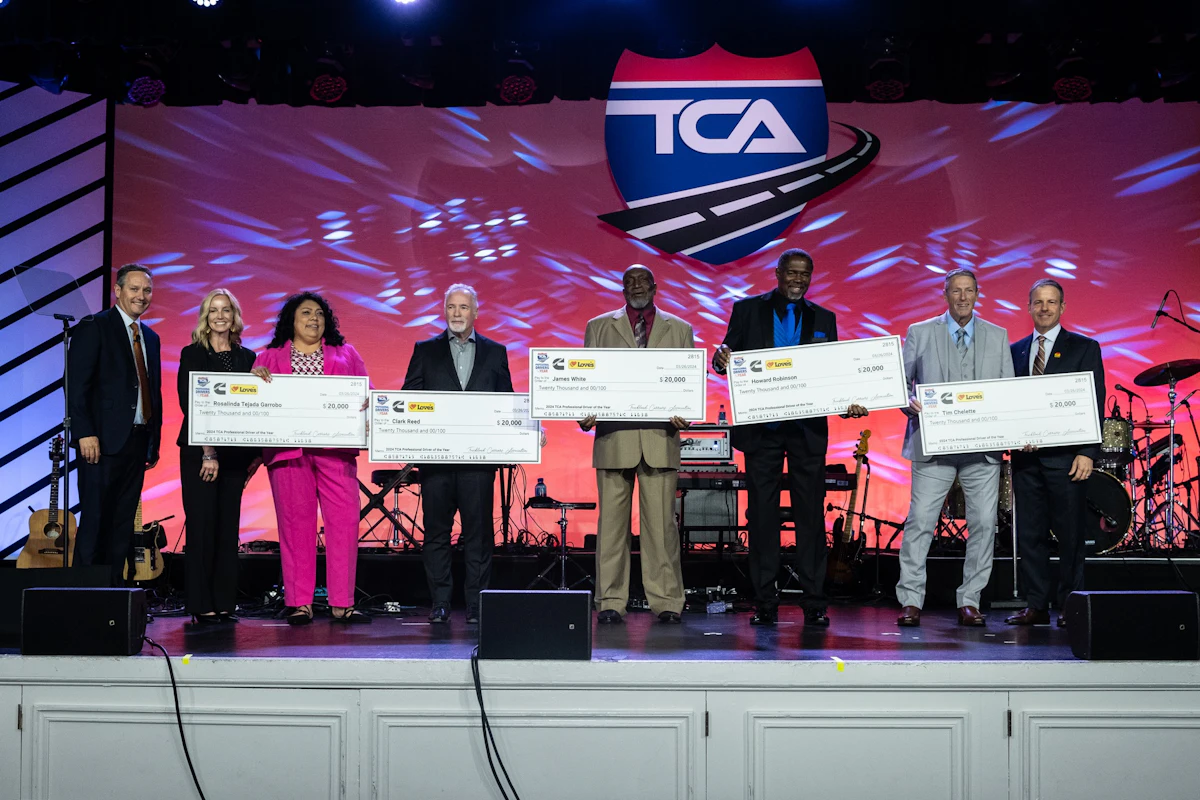 Each of TCA's 5 Professional Drivers of the Year receives $20,000 ...