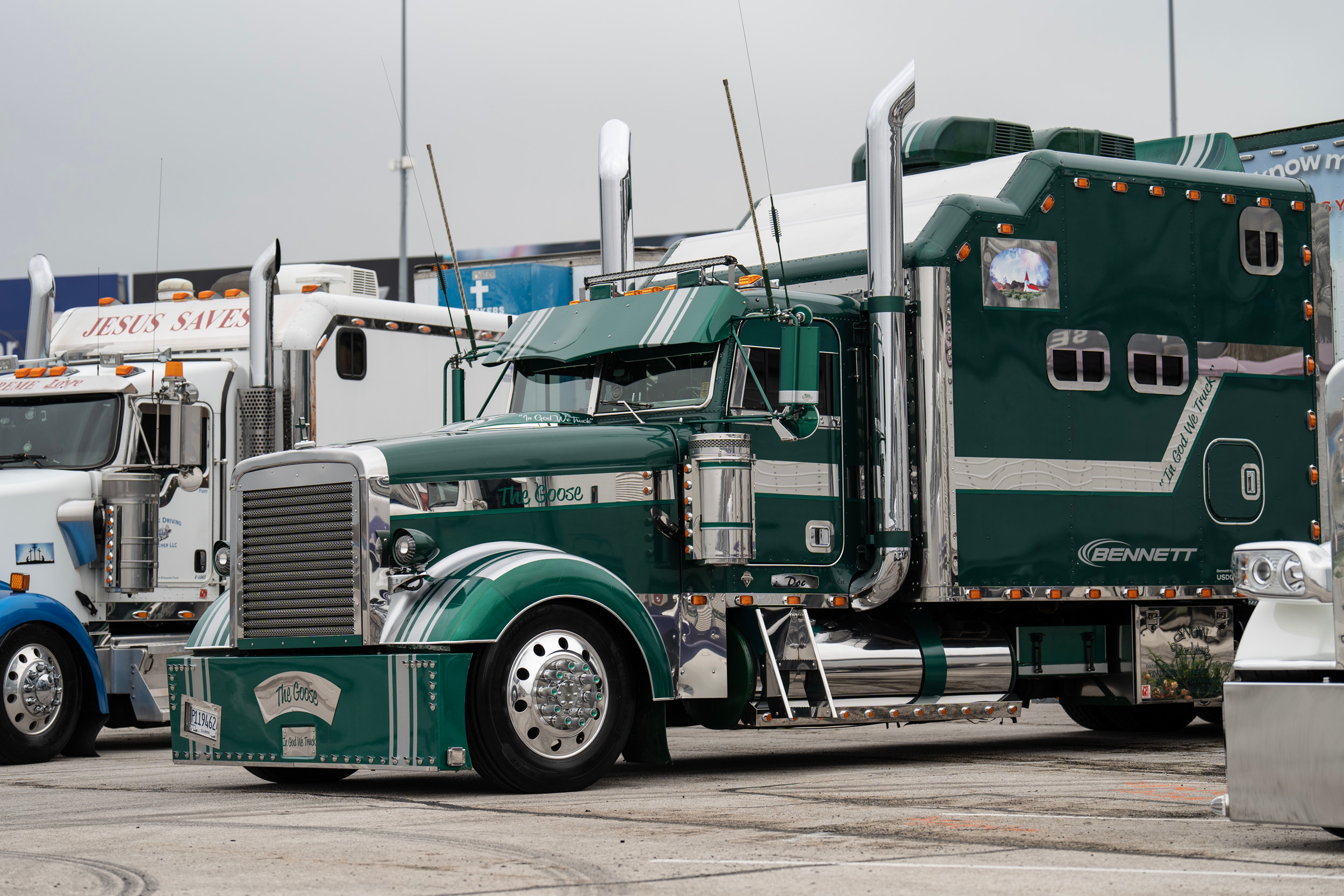 Here are some of the trucks at Shell Rotella SuperRigs show in Texas ...