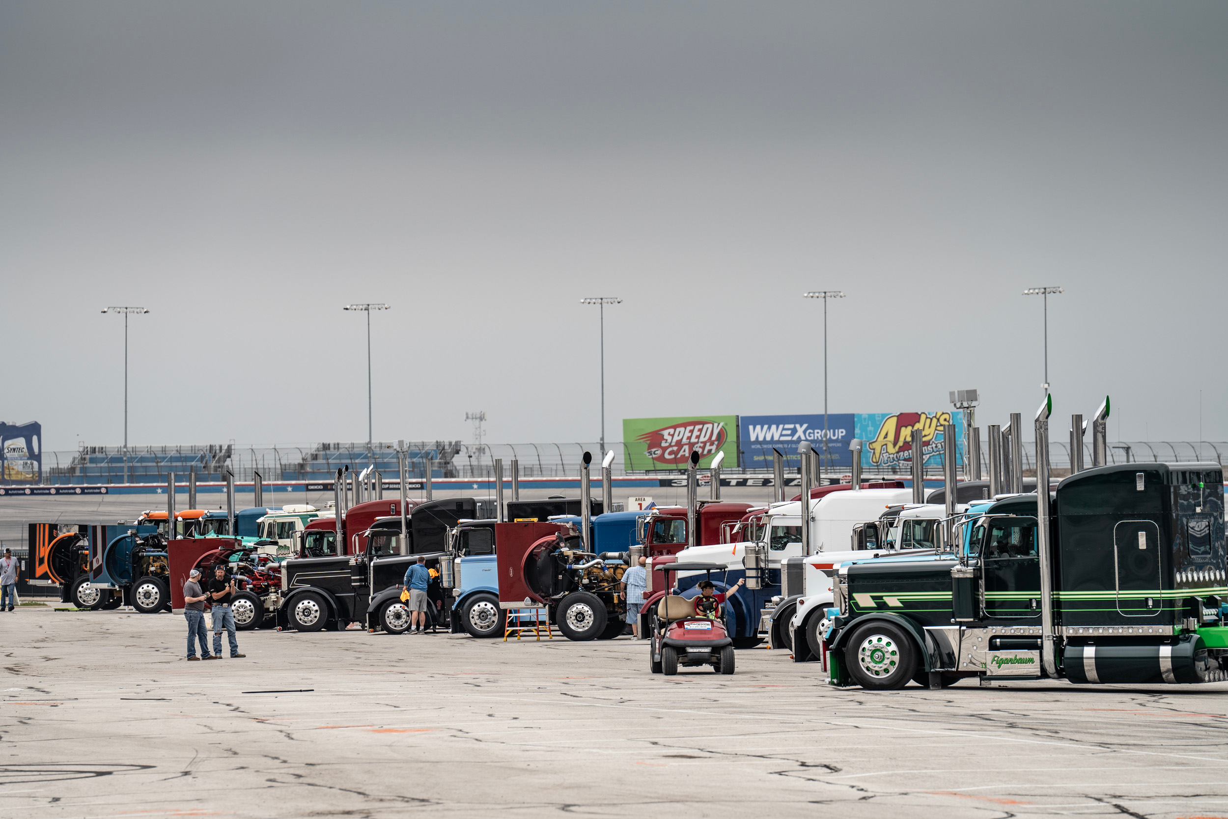 Here are some of the trucks at Shell Rotella SuperRigs show in Texas ...