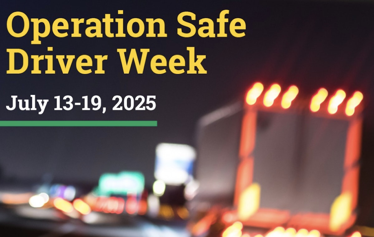 CVSA sets July 13-19 for annual Operation Safe Driver Week | Truckers News