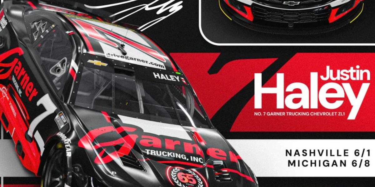 Briefly: Garner primary sponsor for Justin Haley's car in 2 NASCAR ...