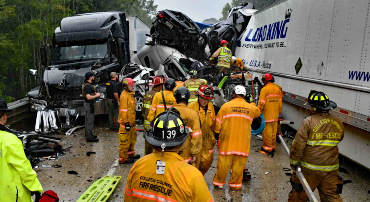 7 CMV involved in I-95 crashes that killed 2, injured 9 others in SC ...